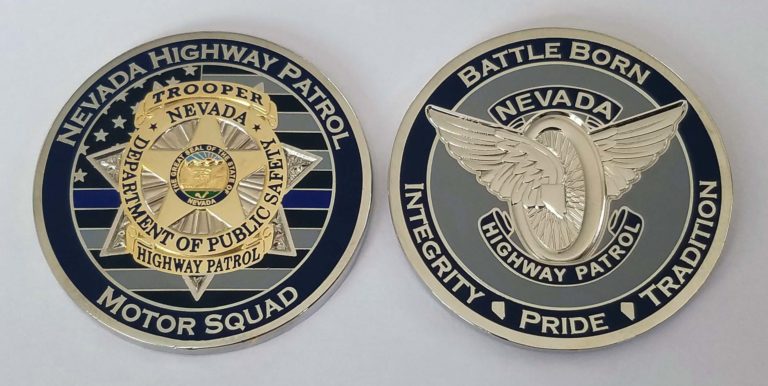 Nevada Highway Patrol Motor Unit Coin | Centurion Coin and Emblem